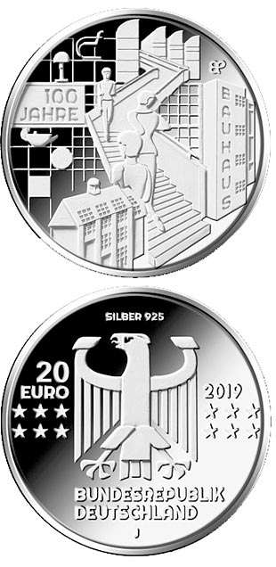 Silver 20 euro coins. The 20 euro coin series from Germany