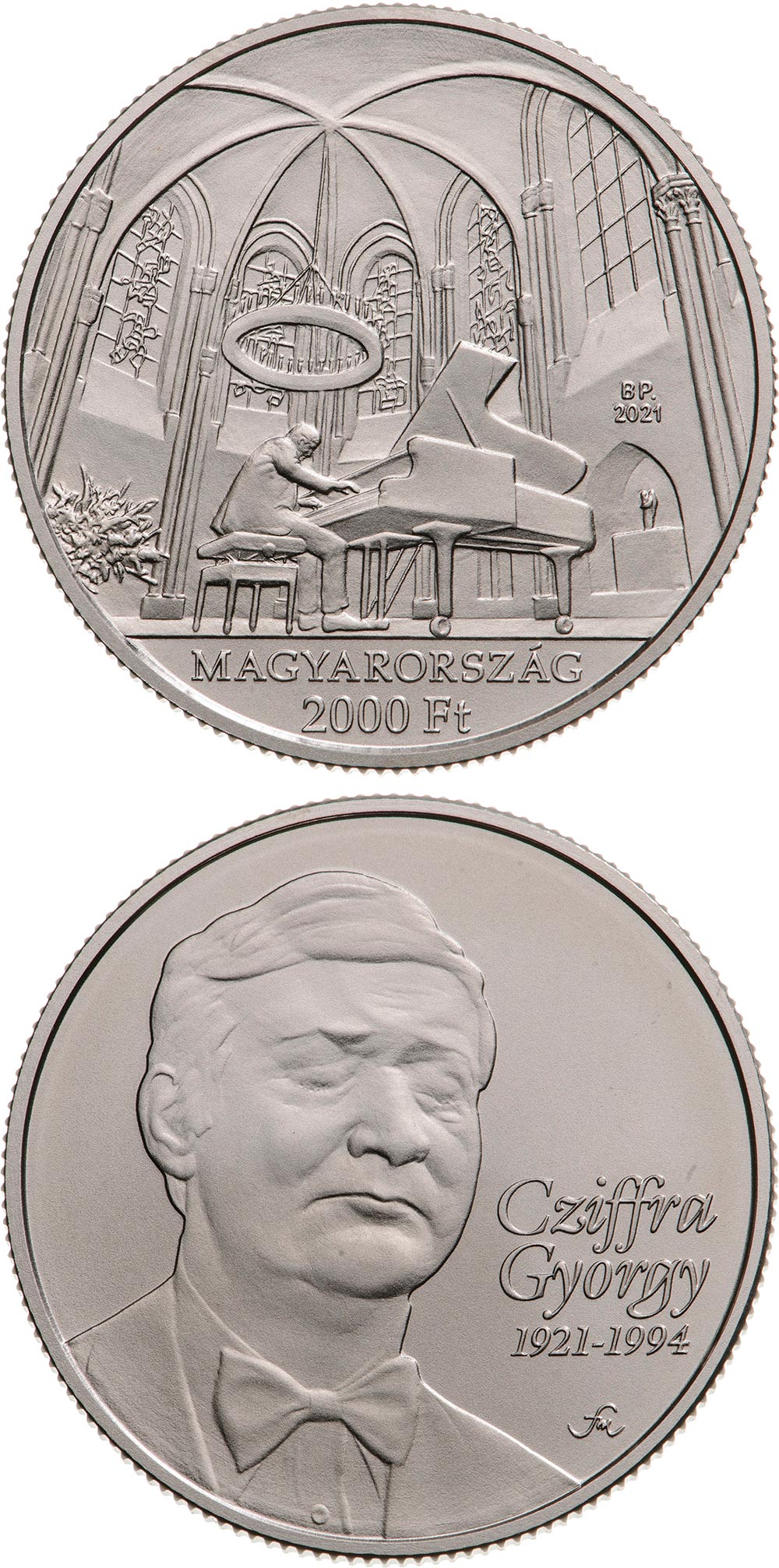 2000 Forint Coin 100th Anniversary Of The Birth Of Gy rgy Cziffra