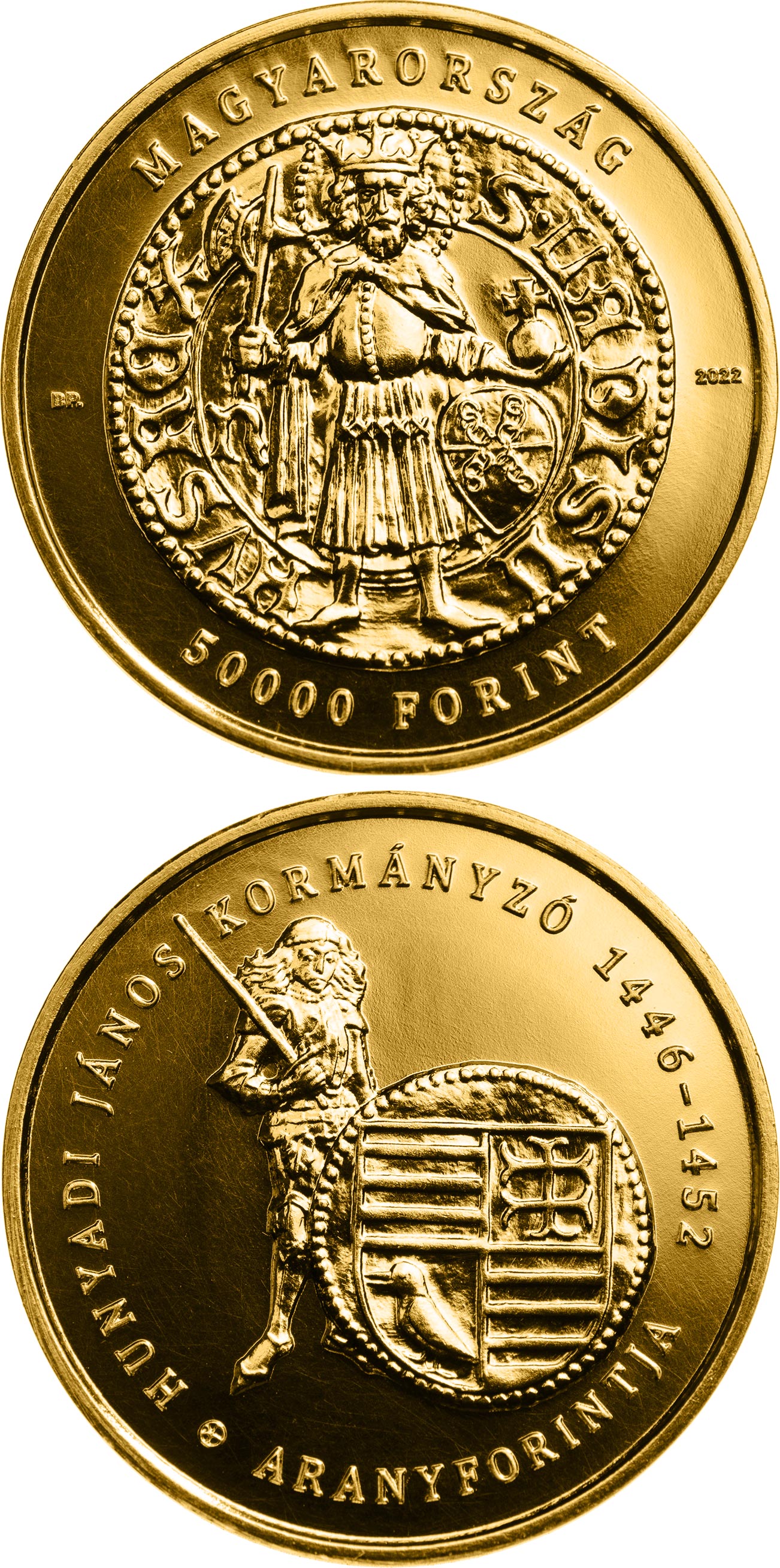 50000 Forint Coin The Gold Florin Of J nos Hunyadi Hungary 2022