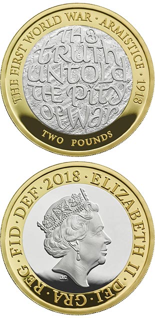 Commemorative 2 pound coins. The 2 pounds coin series from United Kingdom